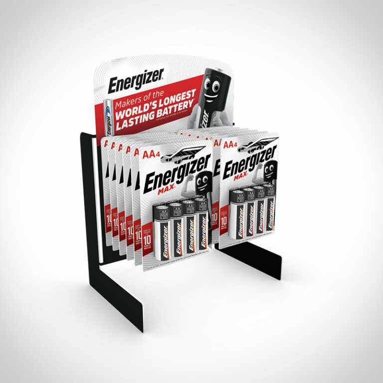 Energizer Battery CDU 2×1 Stand – Origami Retail Displays